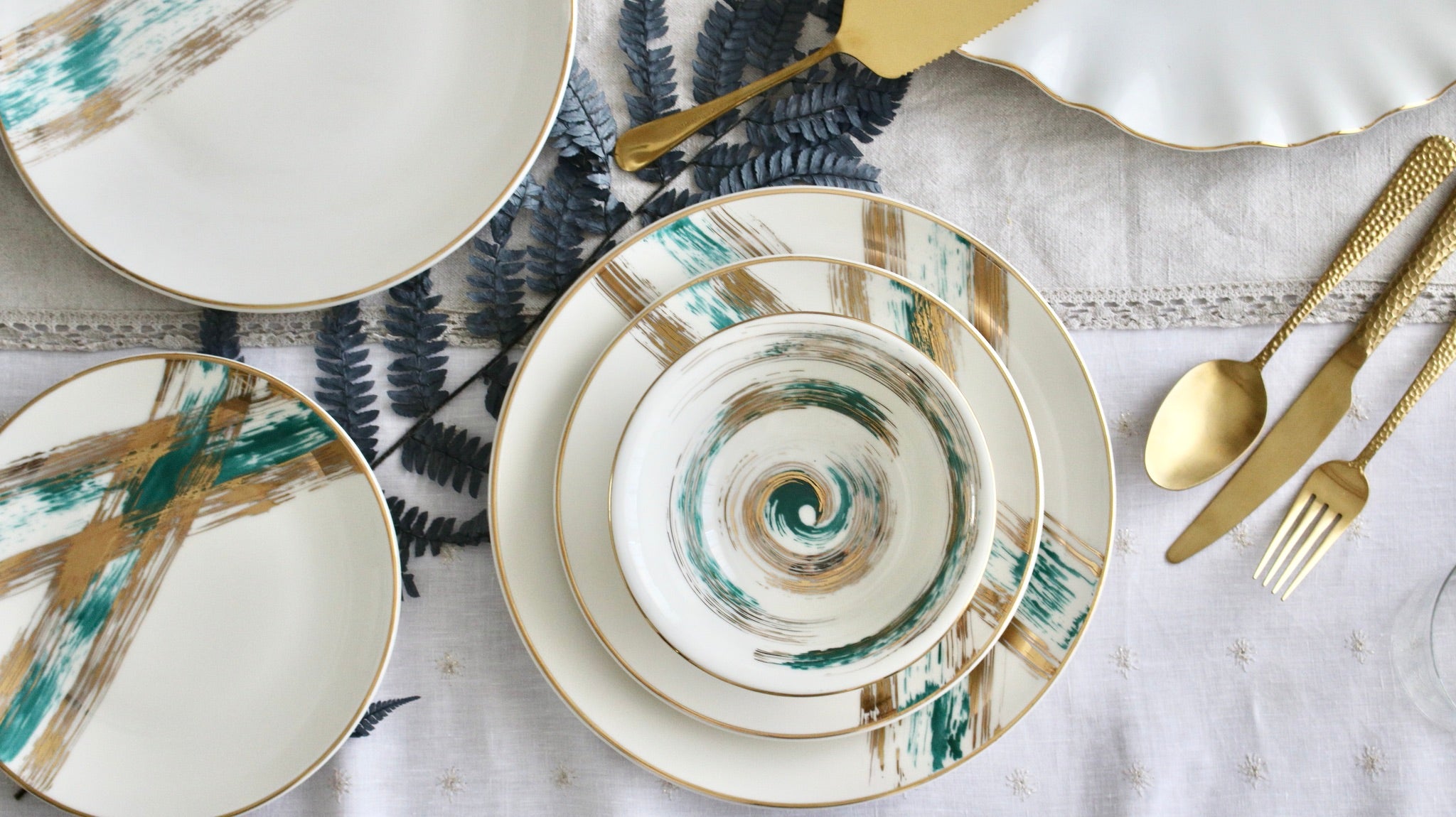 XO AURUM TEAL SET – Khan Fokhar